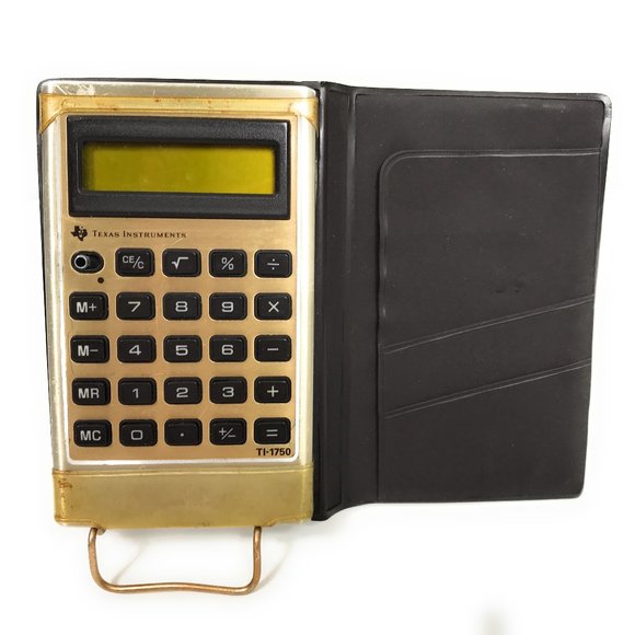 Texas Instruments | Accents | Vintage Ti75 Calculator In Case | Poshmark